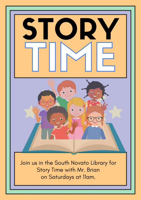 Story Time with Mr. Brian, South Novato Library | Marin Mommies
