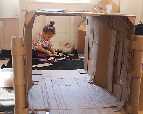 Drop-in Program: Fab Lab Cardboard World | Marin Mommies