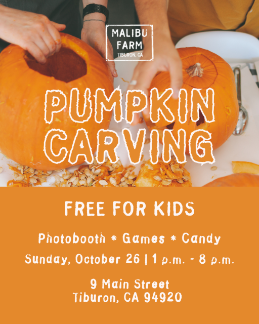 Malibu Farm Tiburon Pumpkin Carving | Marin Mommies