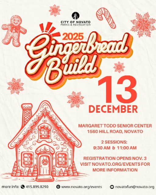 Gingerbread Build, City of Novato | Marin Mommies