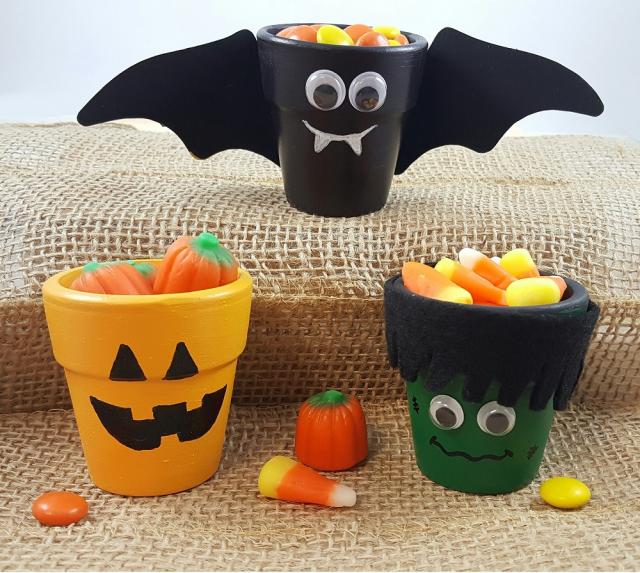 Decorate a Halloween Clay Pot | Marin Mommies
