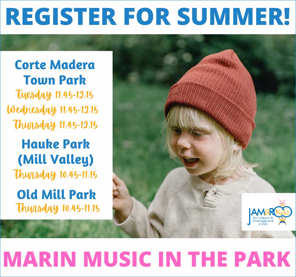 JAMaROO Kids Music in the Park Summer Classes in Marin | Marin Mommies