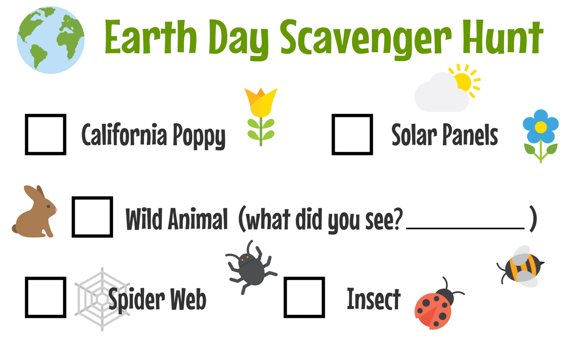 Have an Earth Day Scavenger Hunt on Your Neighborhood Walk | Marin Mommies