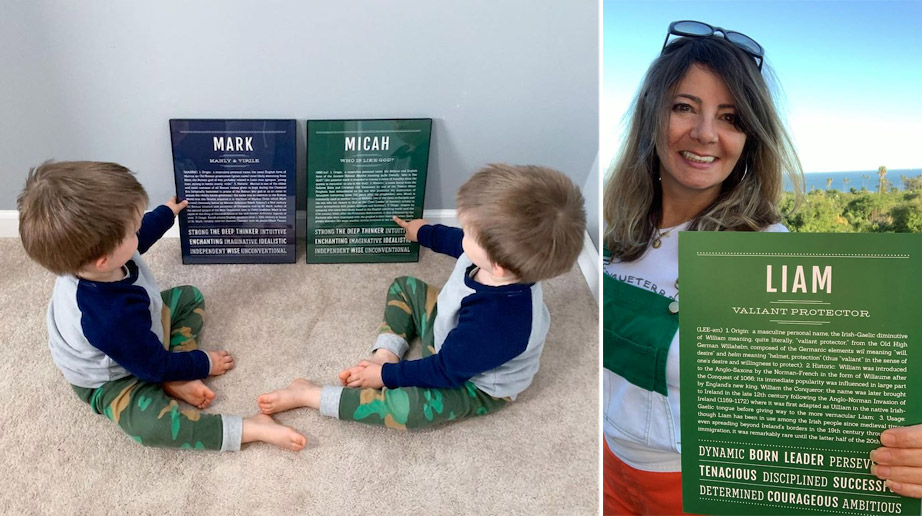 Celebrate Your Child's Name with Name Stories Art Print! | Marin Mommies